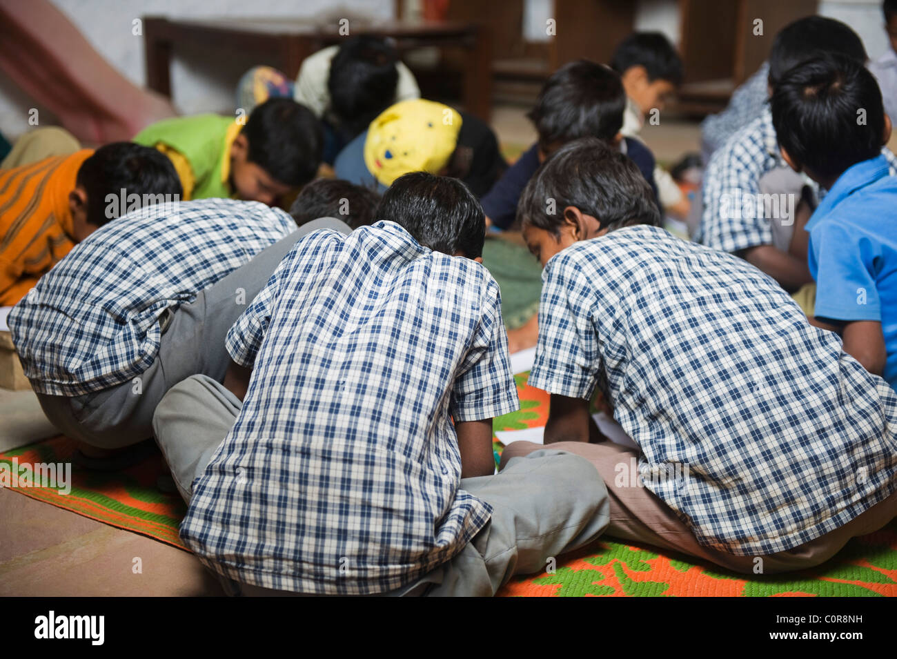 Scene of a rural classroom Stock Photo - Alamy