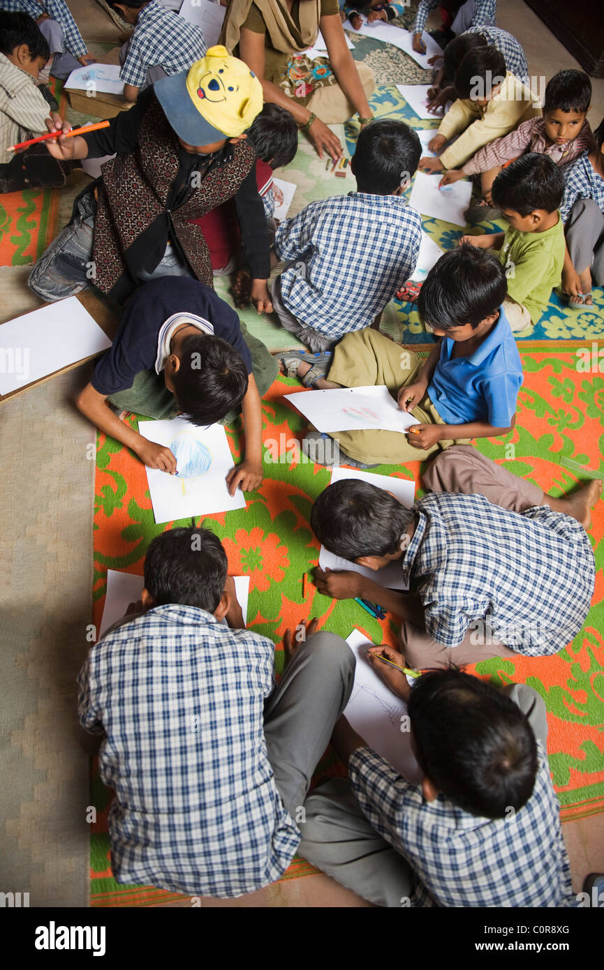 Scene of a rural classroom Stock Photo - Alamy