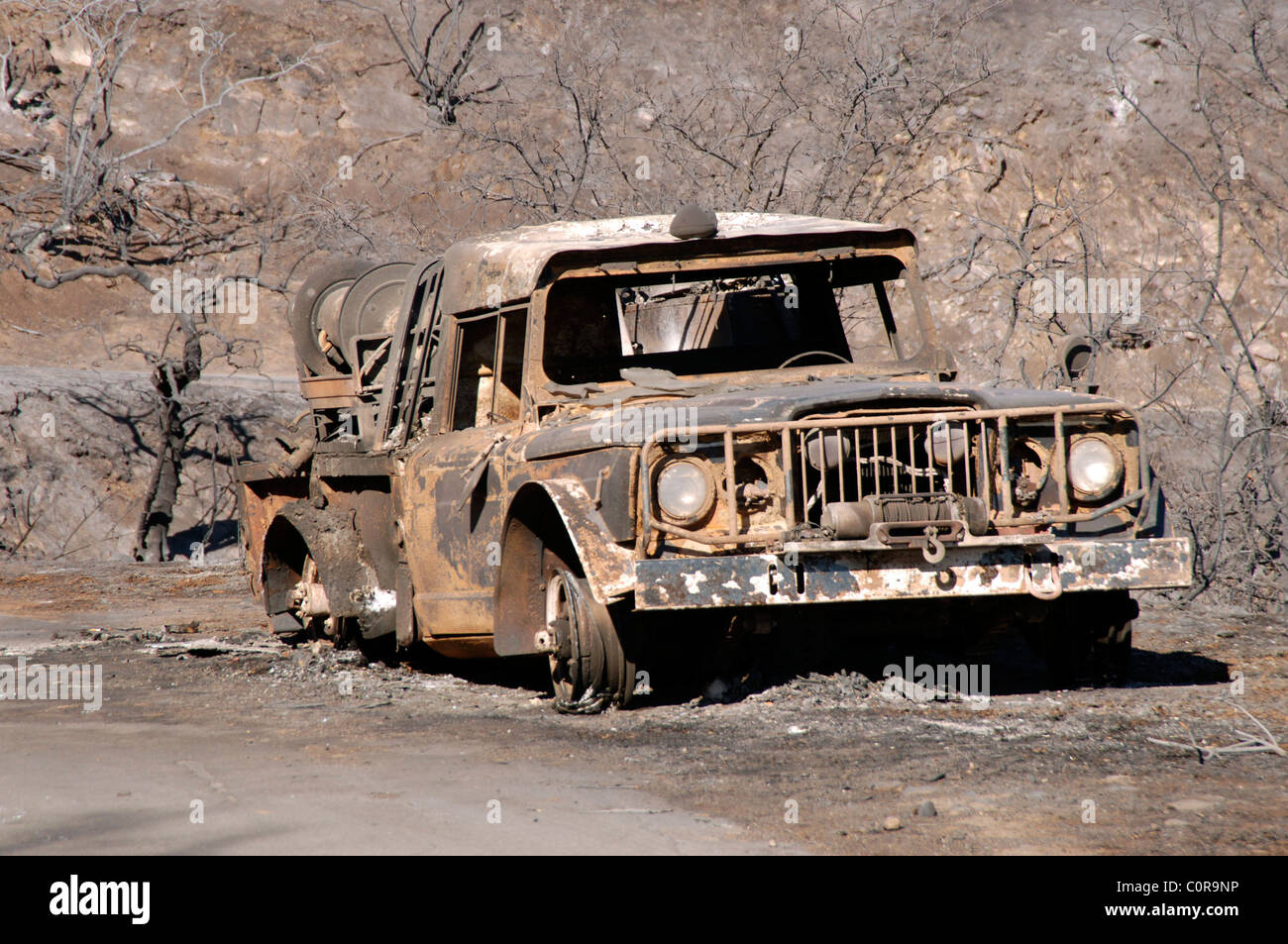Devastation left after the wildfires in Montecito, Santa Barbara ...