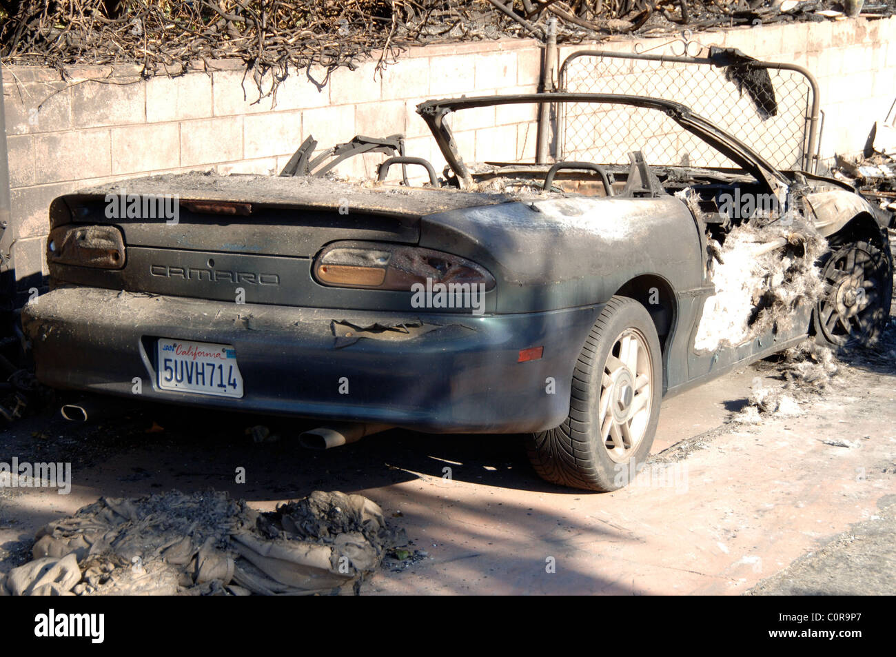 Devastation left after the wildfires in Montecito, Santa Barbara ...