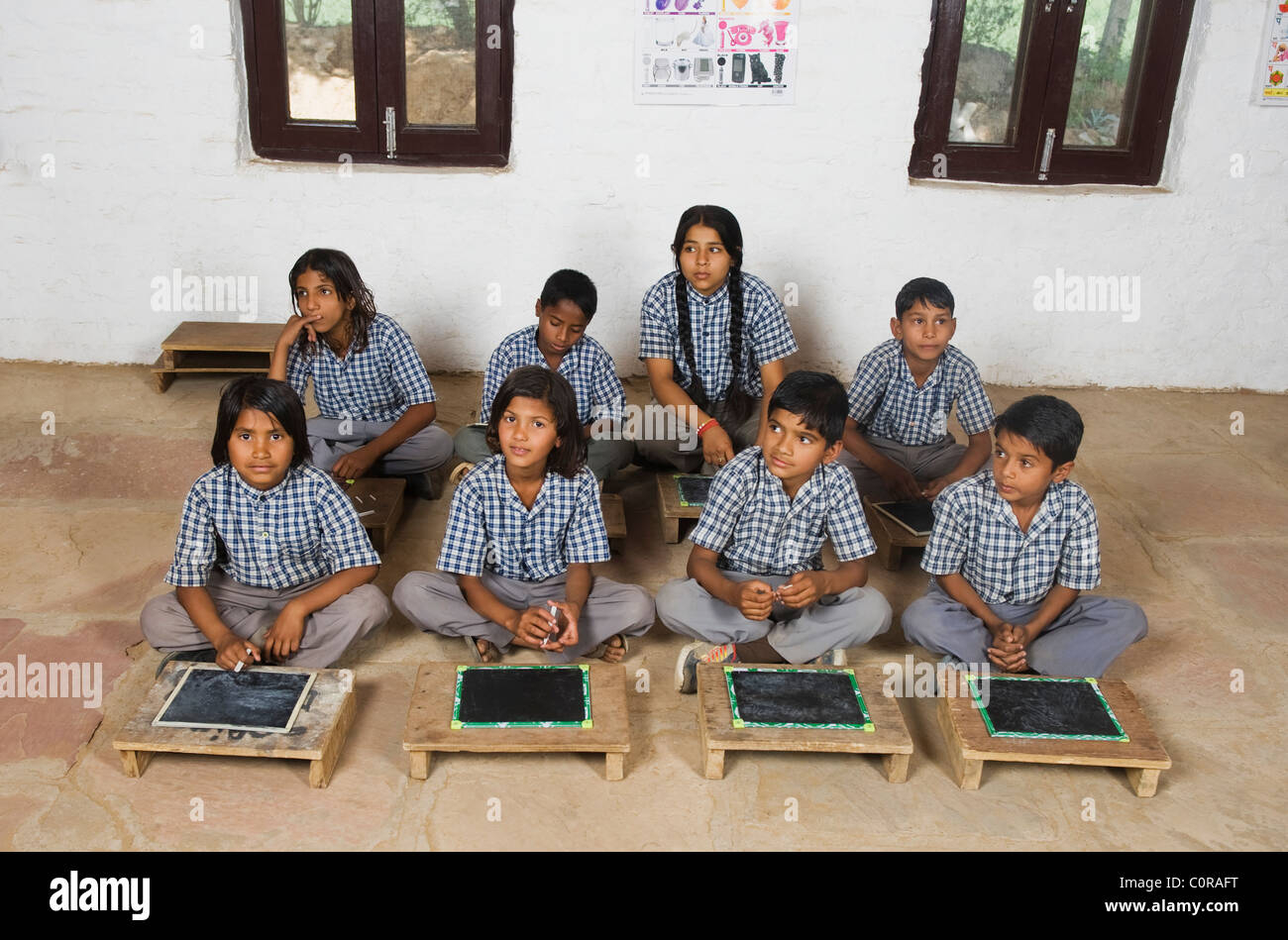 Scene of a rural classroom Stock Photo - Alamy
