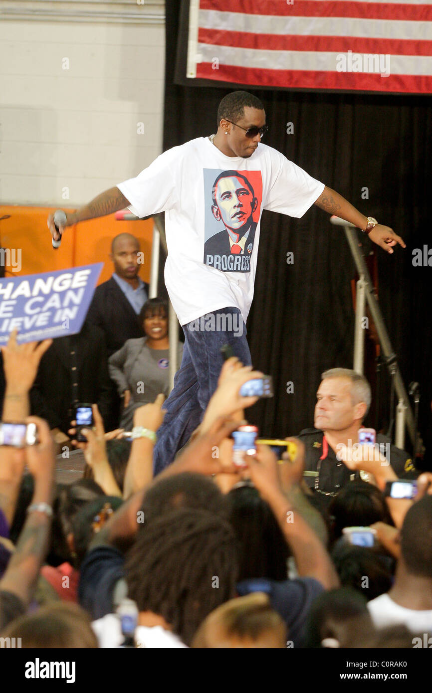 Sean "Diddy" Combs speaking at the Last Chance For Change rally at ...