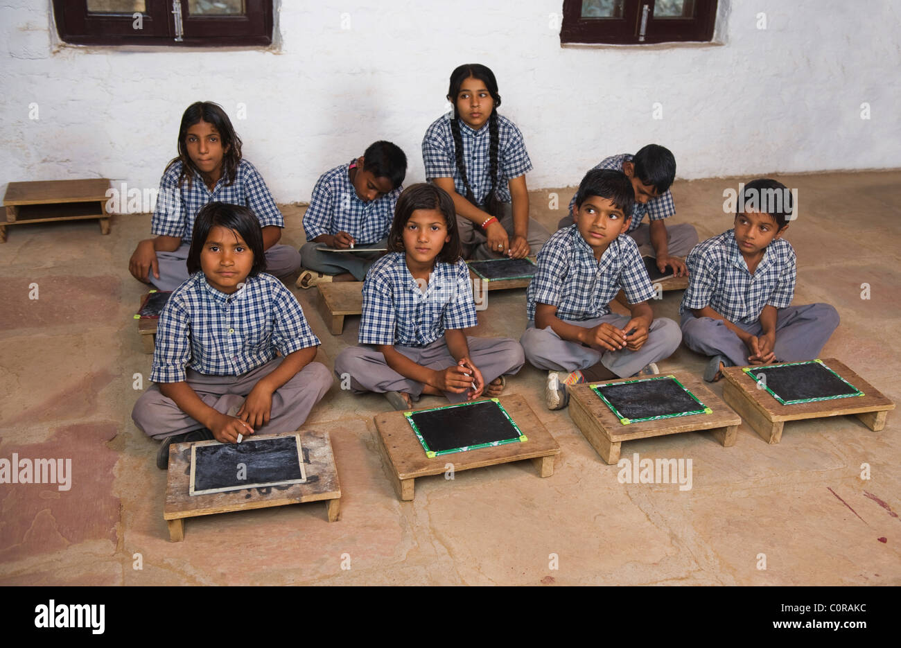 Scene of a rural classroom Stock Photo - Alamy