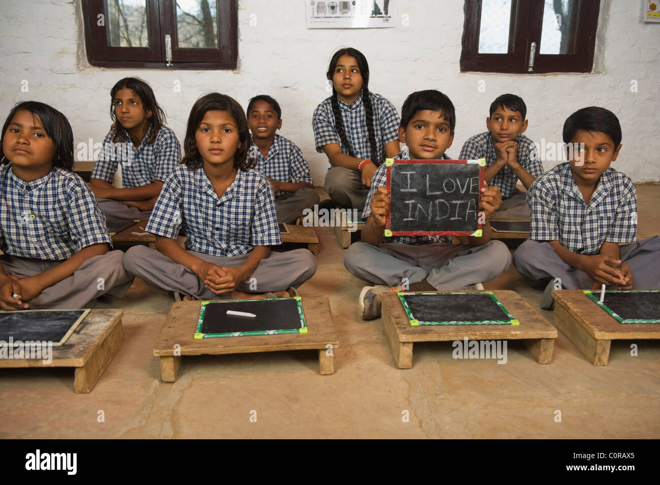 Scene of a rural classroom Stock Photo - Alamy