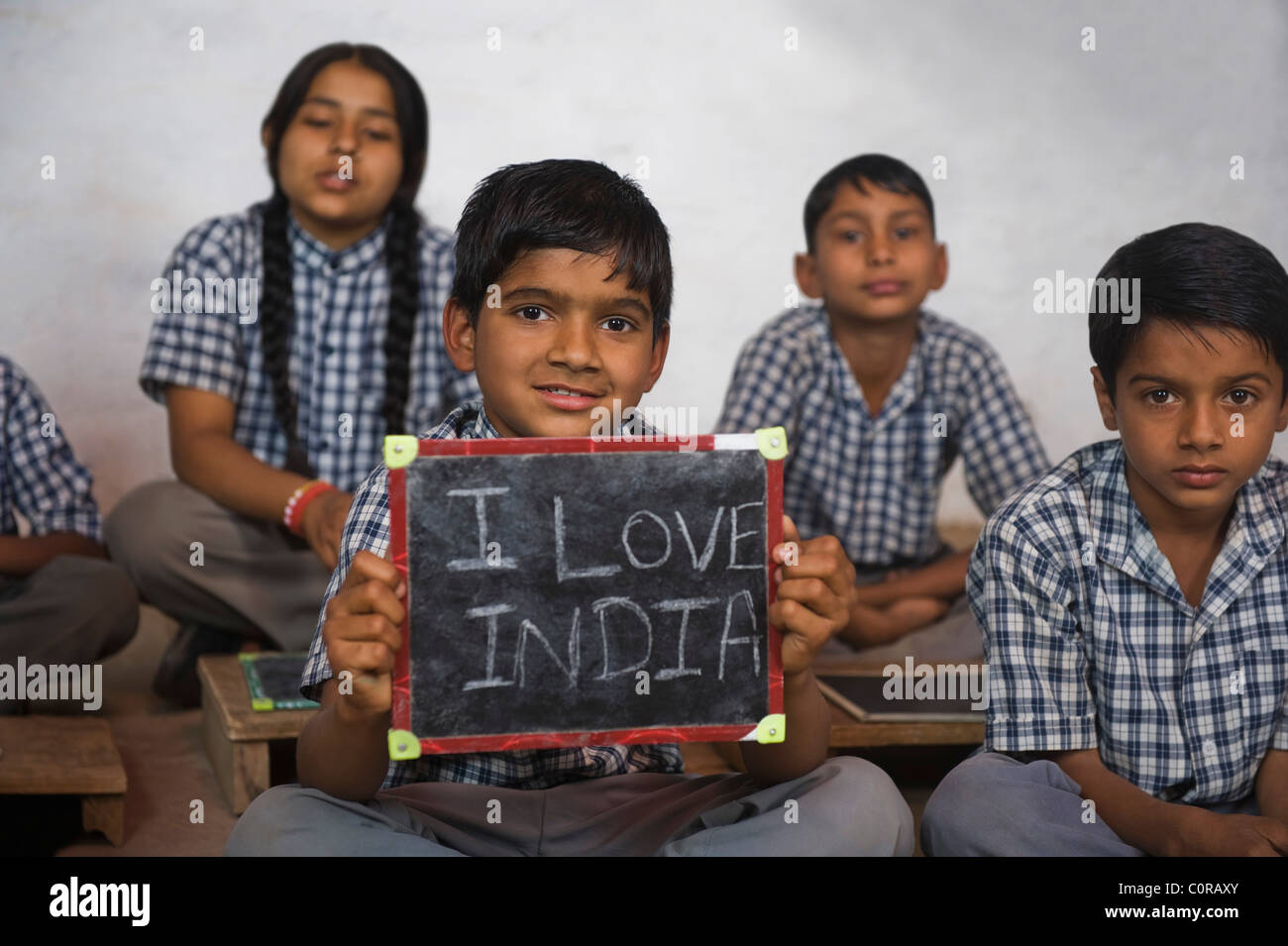 Scene of a rural classroom Stock Photo - Alamy