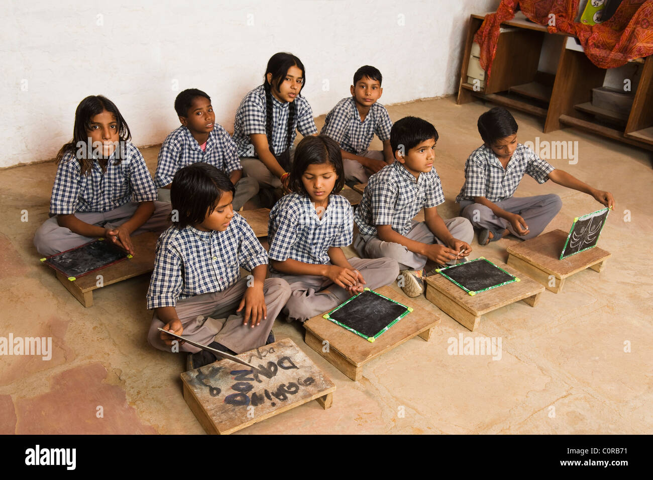 Scene of a rural classroom Stock Photo - Alamy