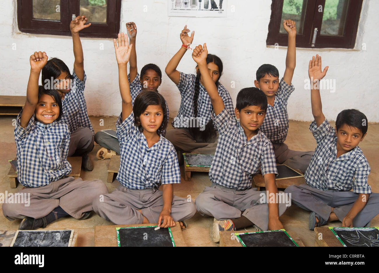 Scene of a rural classroom Stock Photo - Alamy