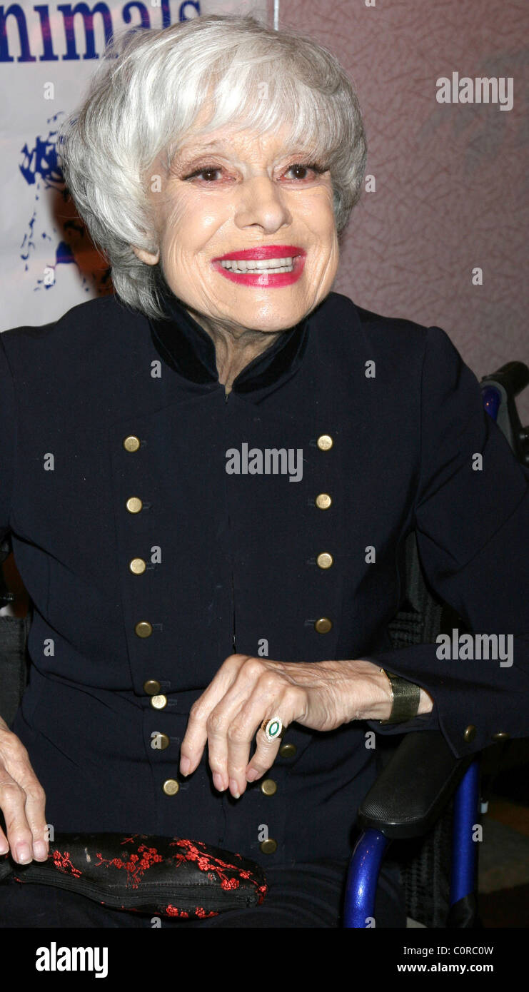 Carol Channing Actors and Others for Animals 'Celebrity Toast for Carol ...
