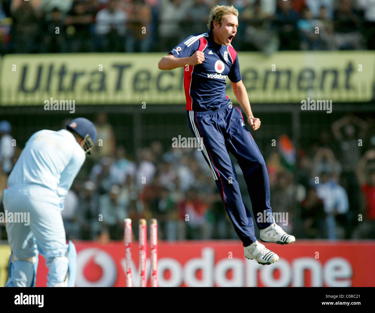 Stuart Broad and England team India versus England Cricket Series 2008 ...