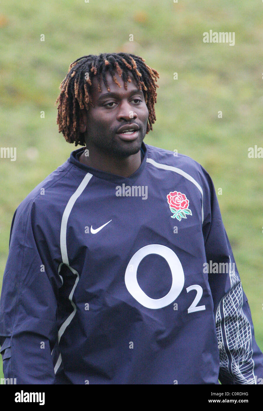 Paul Sackey The England rugby team training at the Pennyhill Park Hotel ...