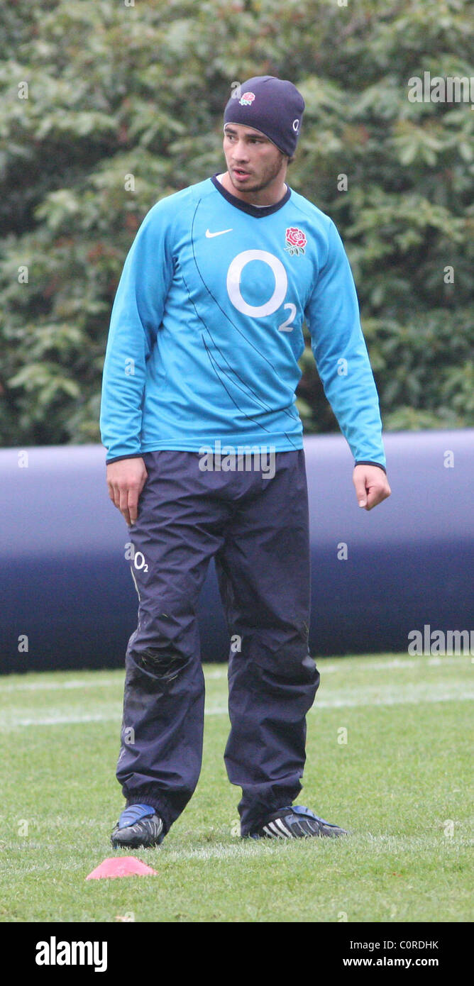 Danny Cipriani The England rugby team training at the Pennyhill Park ...