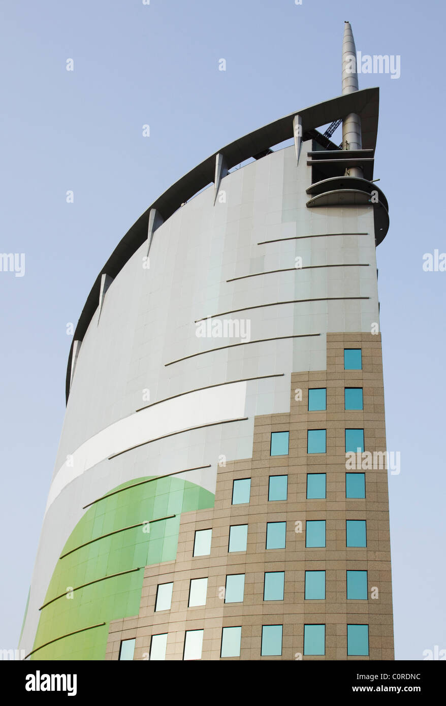 Low angle view of an office building, Gurgaon, Haryana, India Stock ...