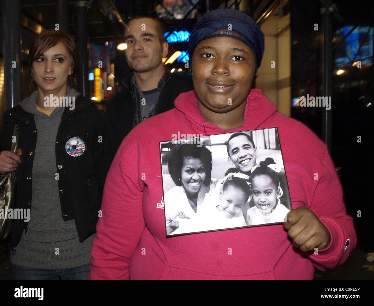 Barack Obama's victory in the US presidential elections sets off scenes ...