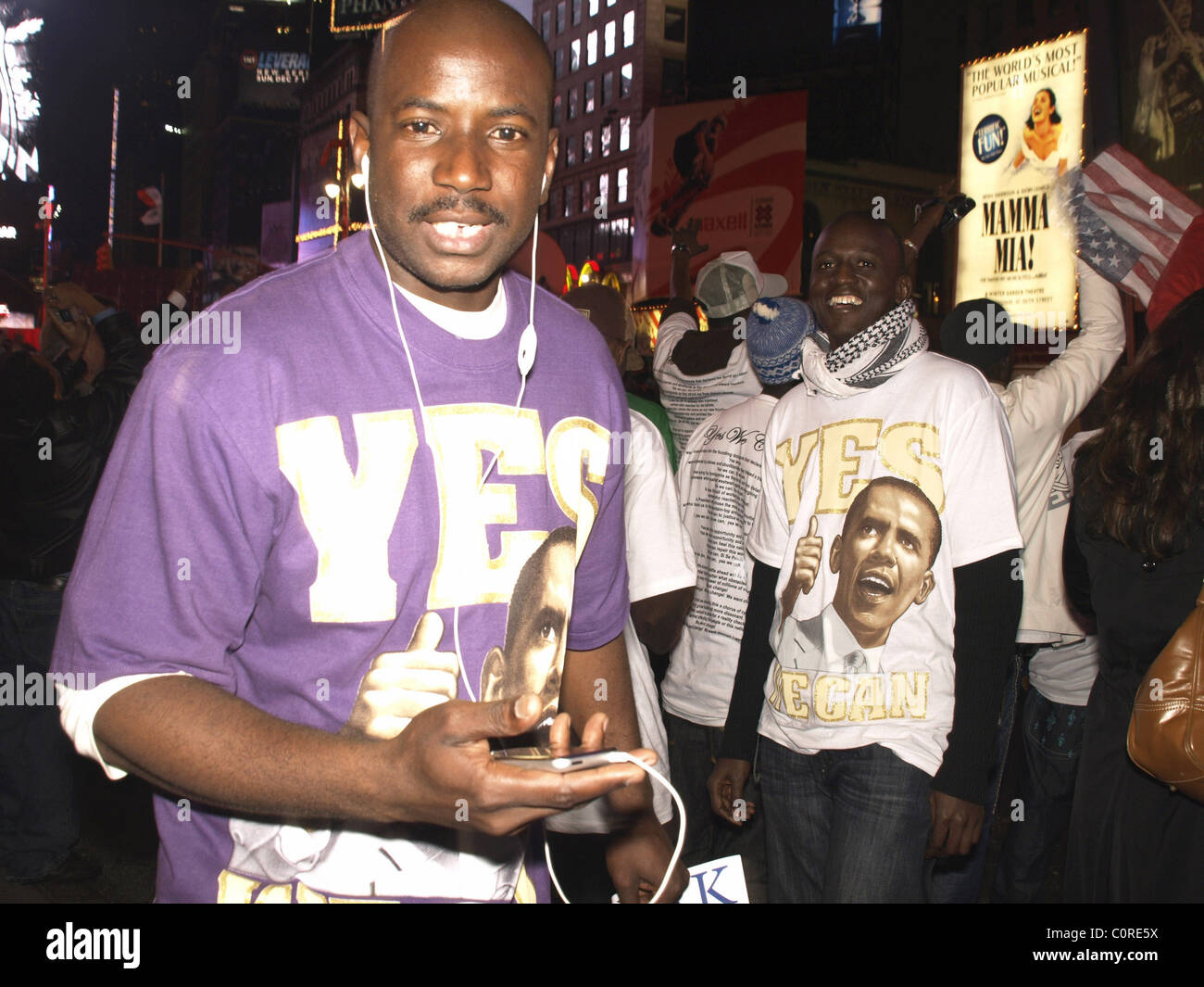 Barack Obama's victory in the US presidential elections sets off scenes ...