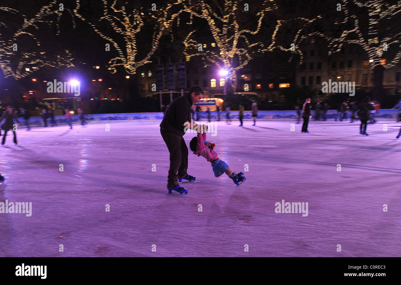 Opening of the winter Ice Rink held at the Natural History Museum ...