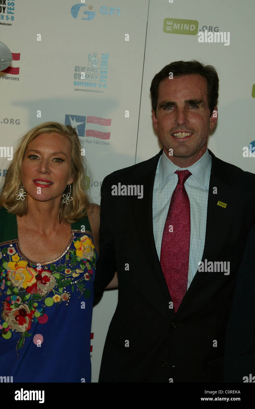 Lee Woodruff and her husband Bob Woodruff The NY Comedy Festival Event ...