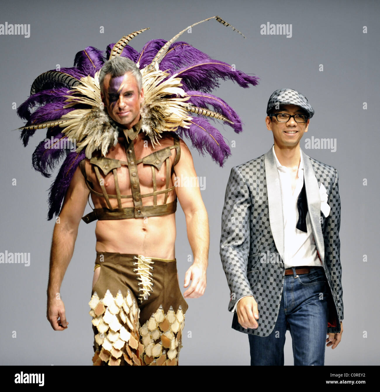 Model with Designer Farley Chatto 2008 Cadbury Chocolate Couture ...