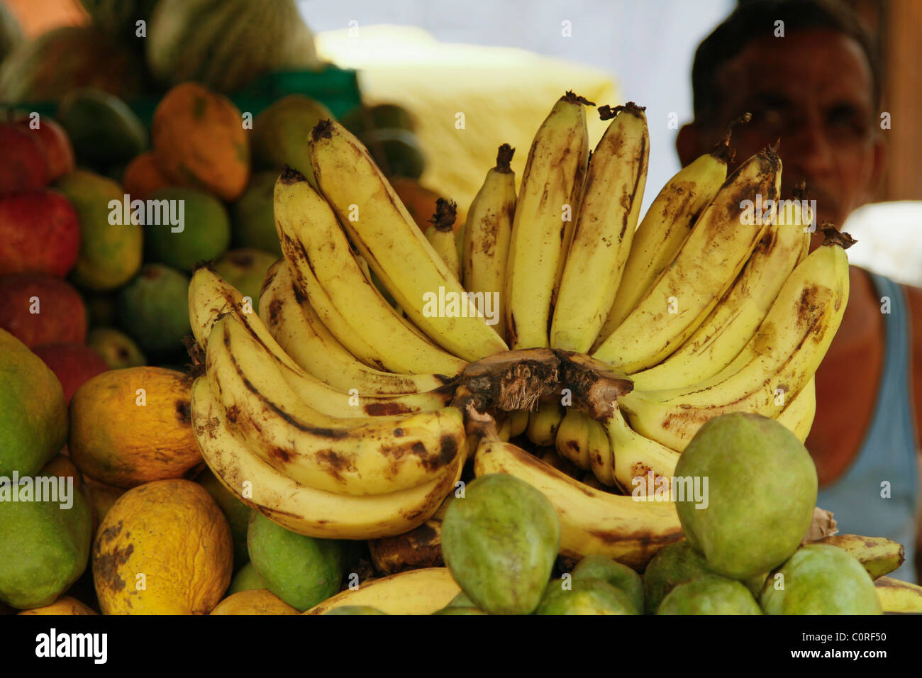 Fruits at a market stall Stock Photo - Alamy