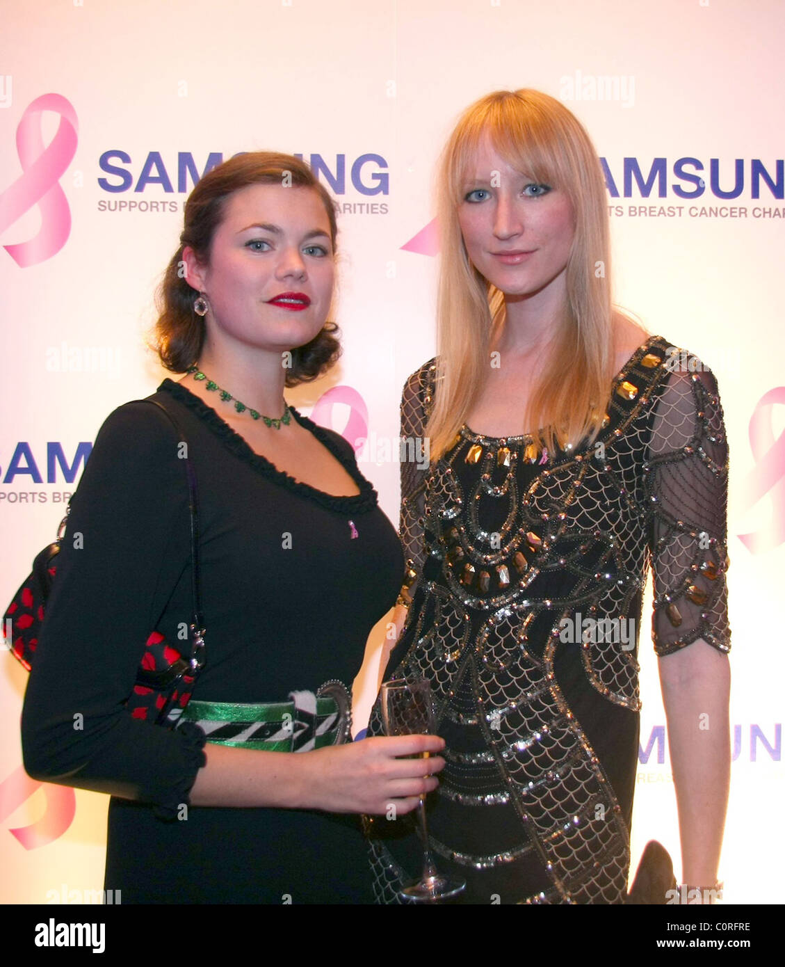 Camilla Rutherford and Jade Parfitt Samsung Pink Ribbon Party at ...