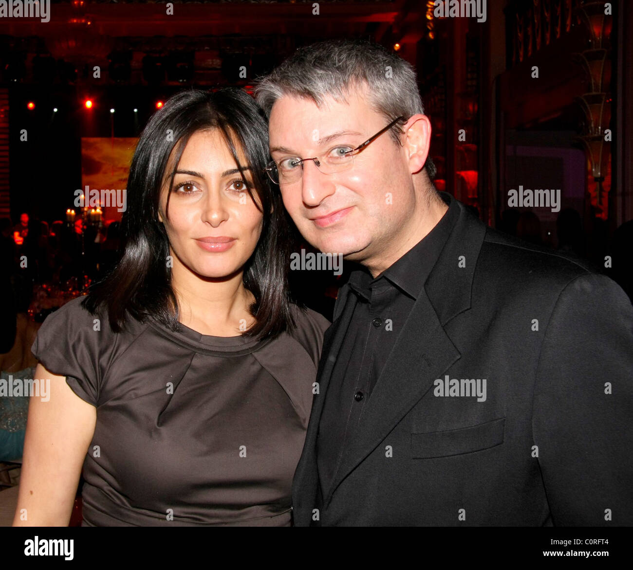 Laila Rouass and Richard Brecker Samsung Pink Ribbon Party at Sheraton ...