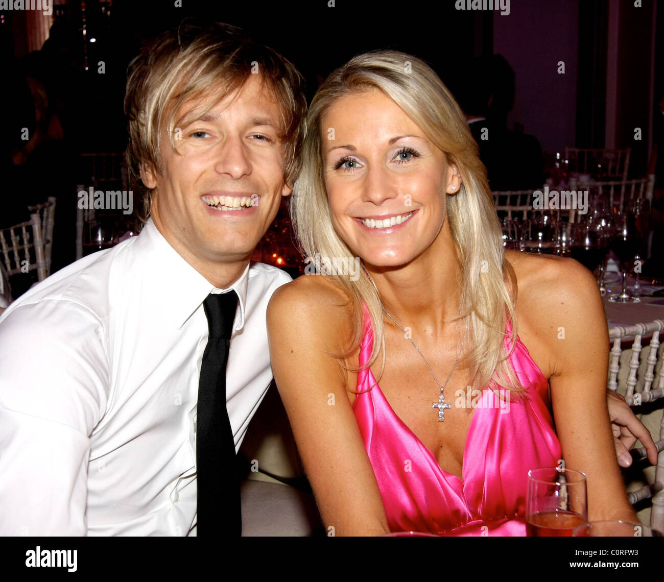 Rick Parfitt Jr. and Guest Samsung Pink Ribbon Party at Sheraton Park ...