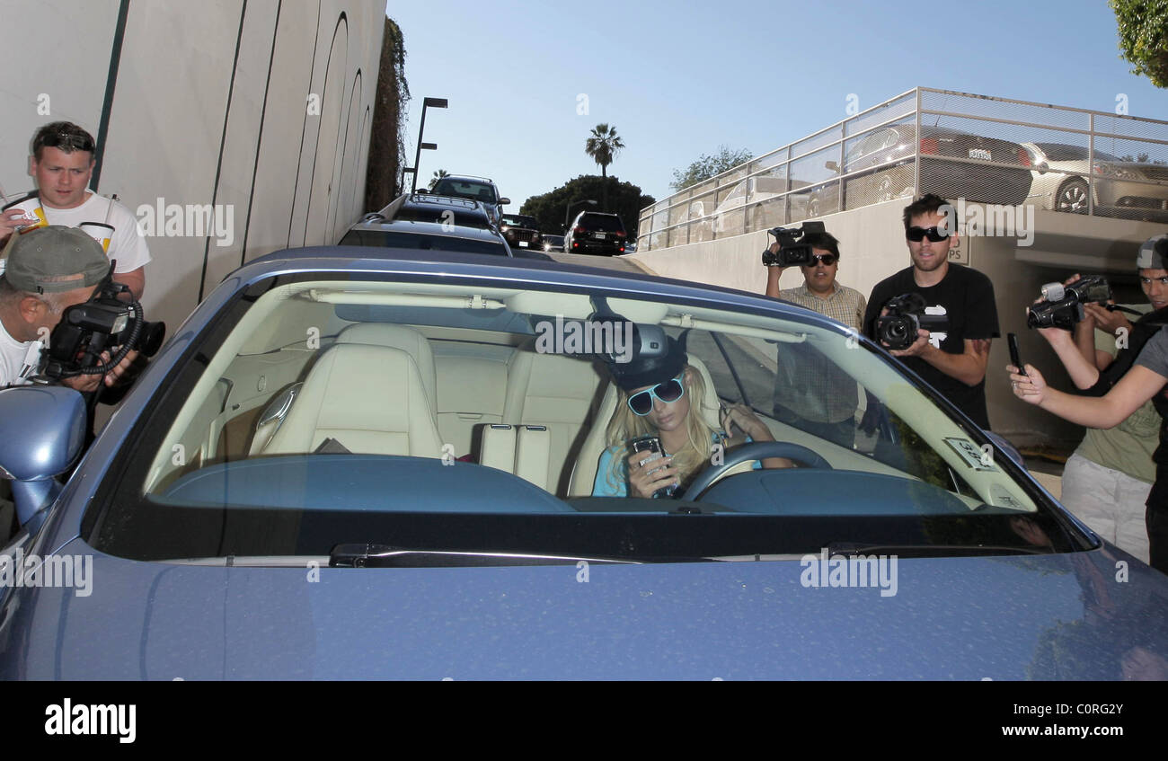 Paris Hilton leaving the Charles Egan hair salon in Beverly Hills Los ...