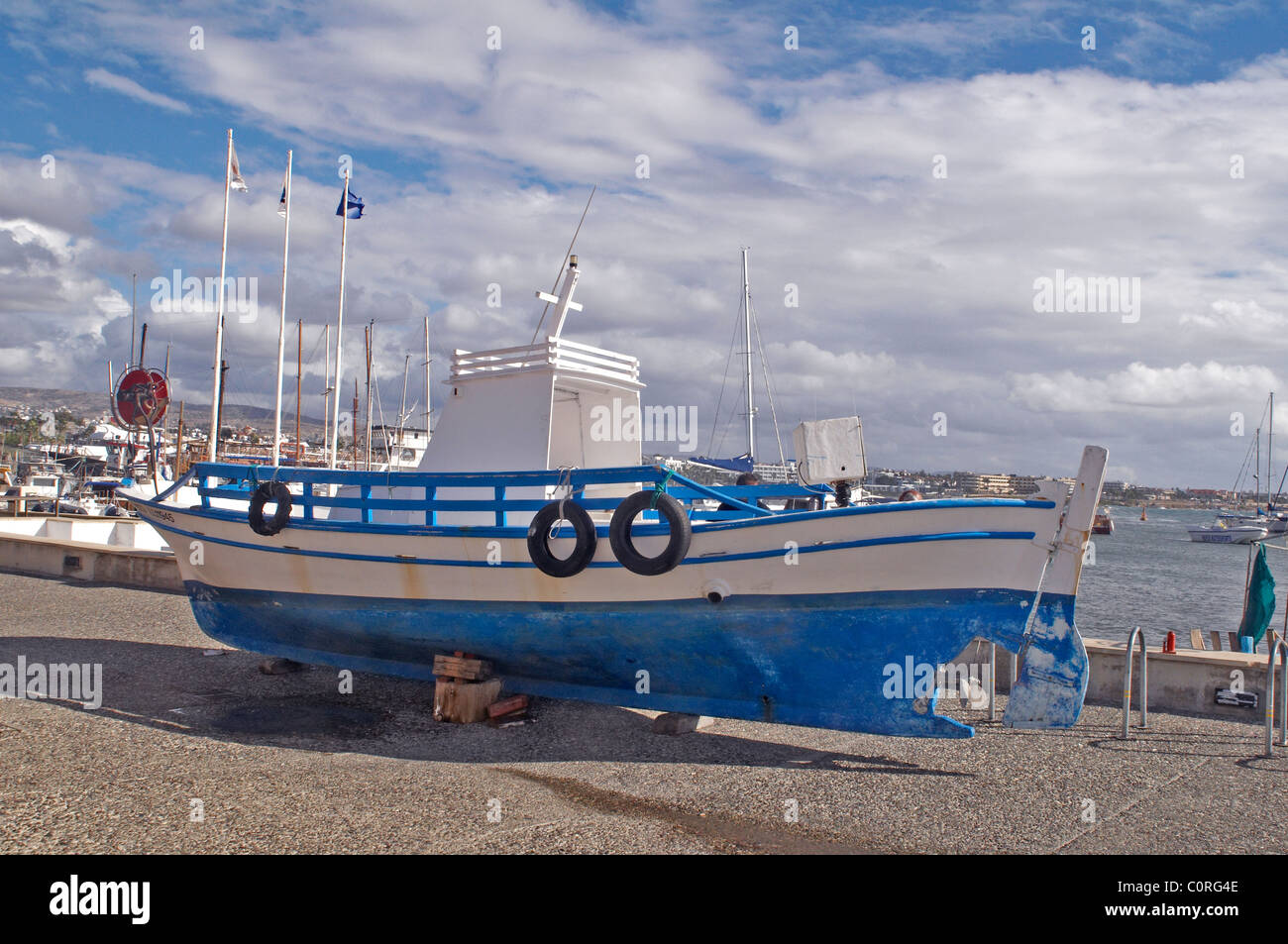 The port and harbour at Paphos Southern Cyprus Stock Photo - Alamy