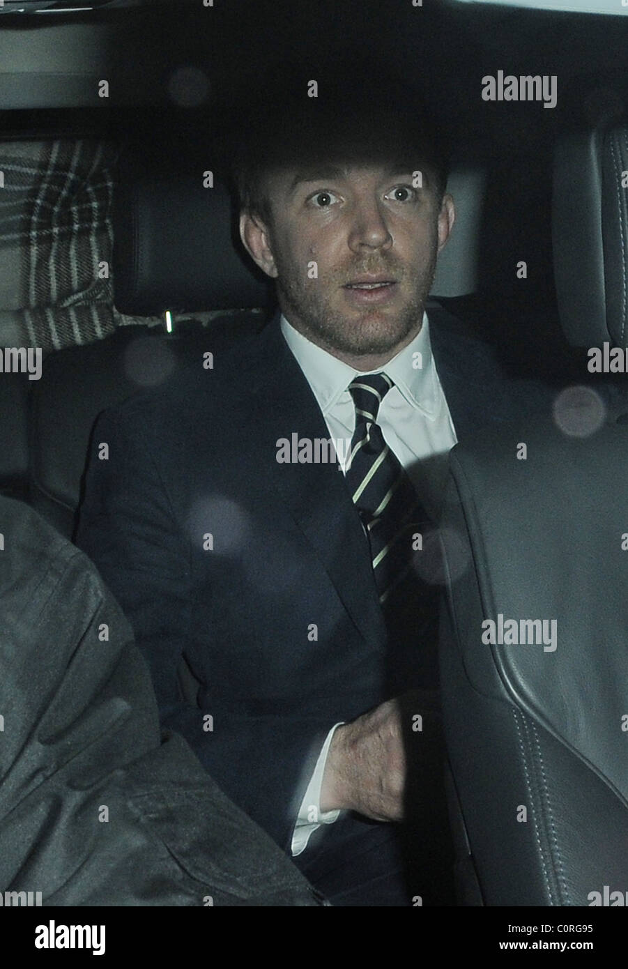 Guy Ritchie leaving the Punchbowl pub in Mayfair at 1am, appearing a ...