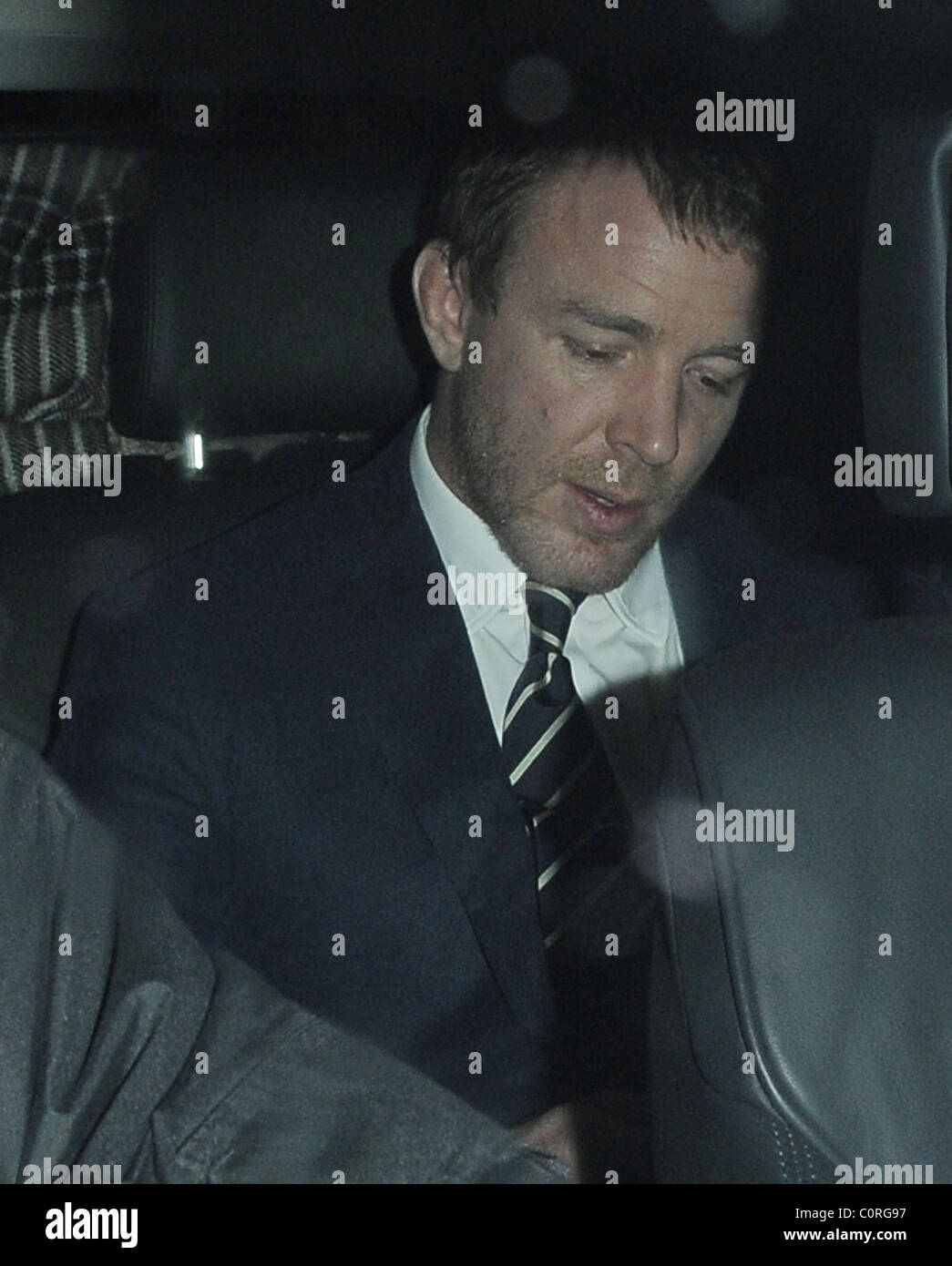 Guy Ritchie leaving the Punchbowl pub in Mayfair at 1am, appearing a ...