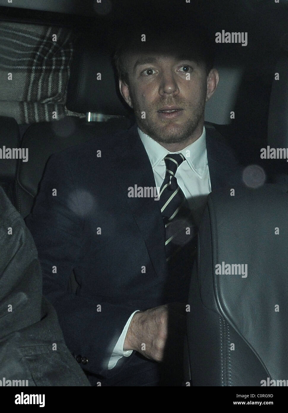 Guy Ritchie leaving the Punchbowl pub in Mayfair at 1am, appearing a ...