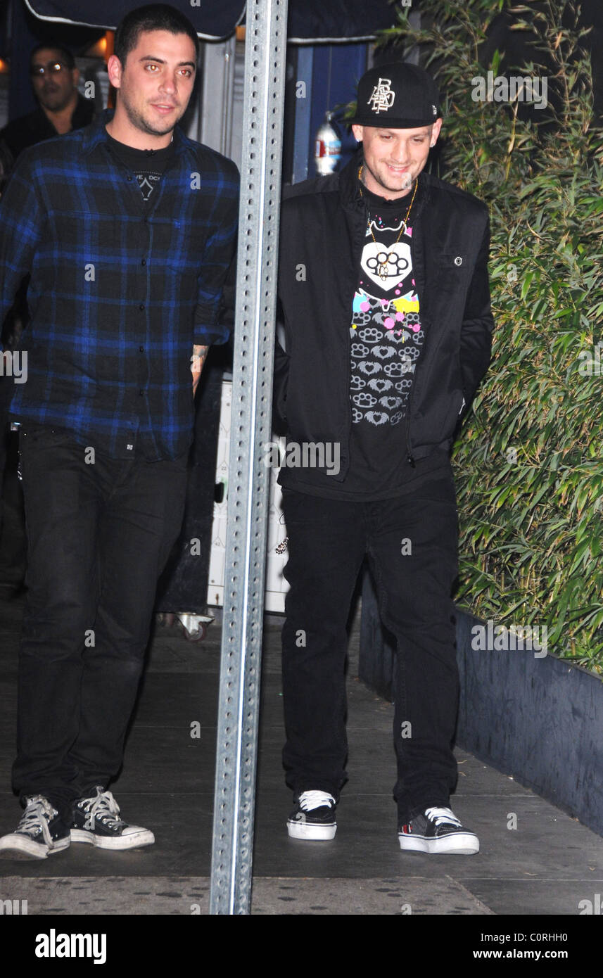 Benji Madden outside Coco De Ville Los Angeles, California - 02.12.08 ...