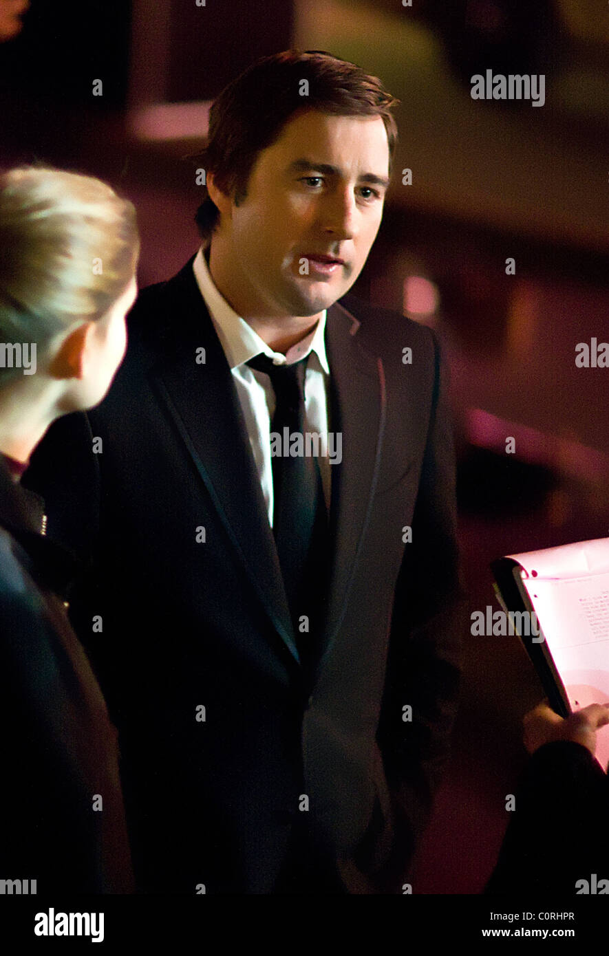 Luke Wilson Filming on the set of his new movie 'middle Men' At the ...
