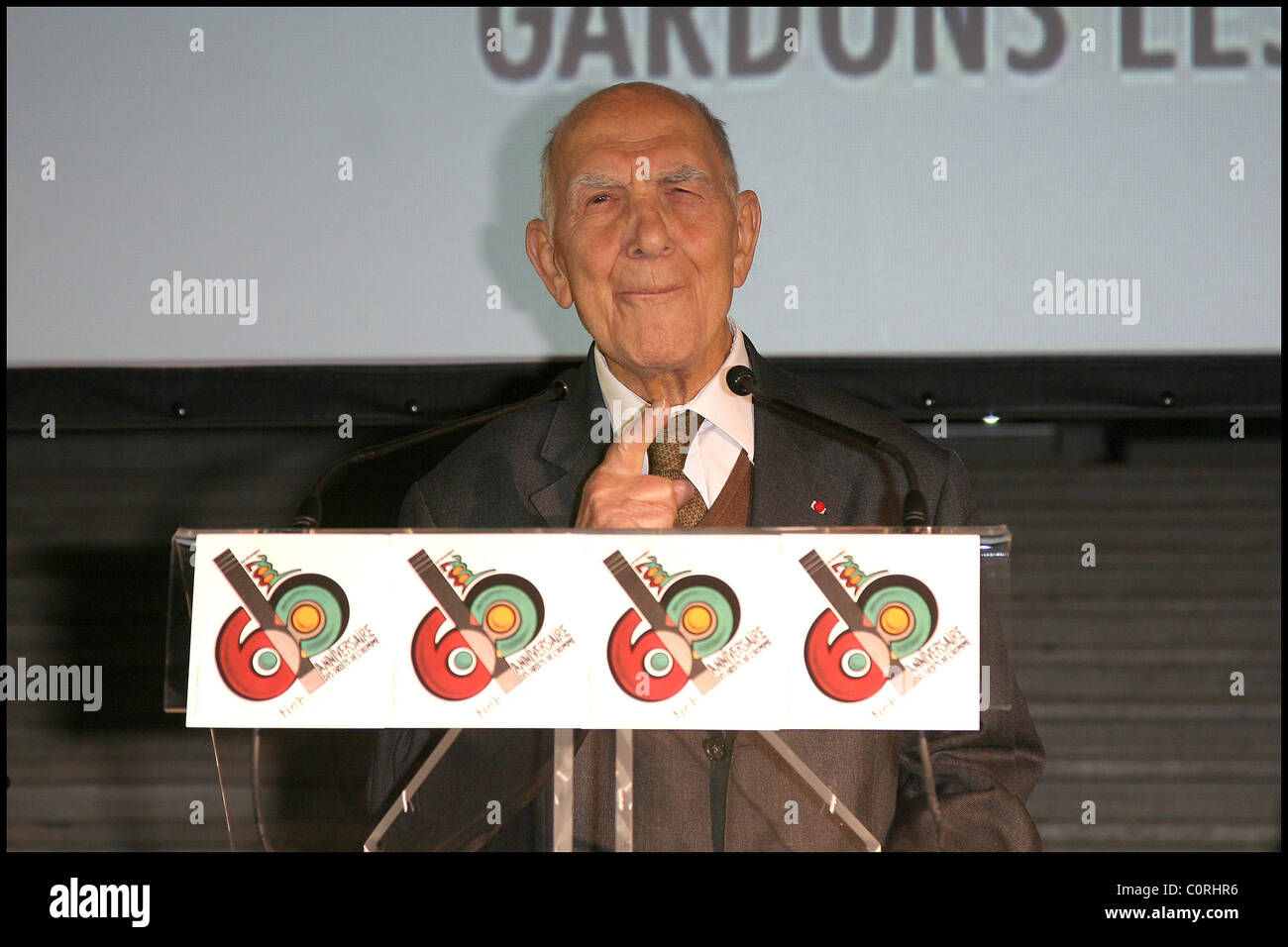 Stephane Hessel The French president delivers a speech, For the 60th ...