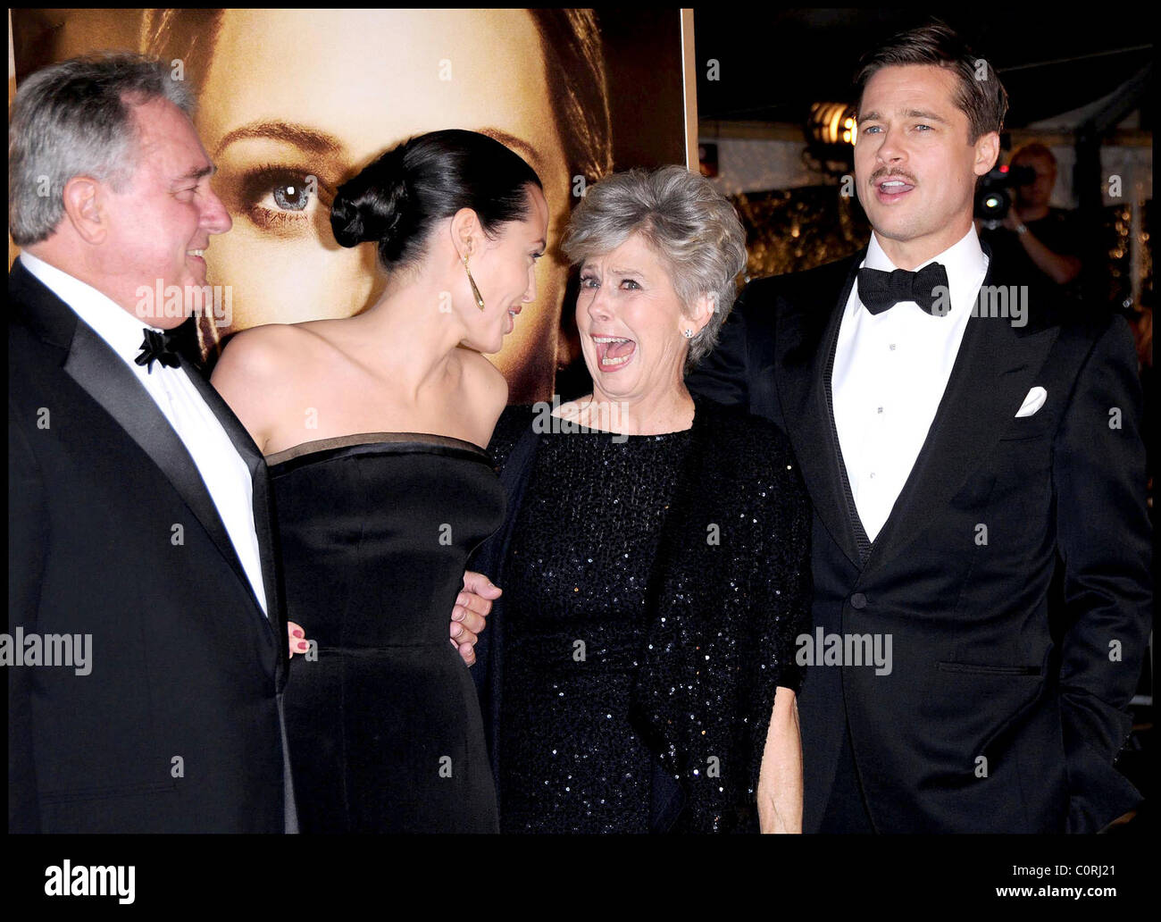Bill PItt, Angelina Jolie, Jane Pitt and Brad Pitt arrive for the Los ...