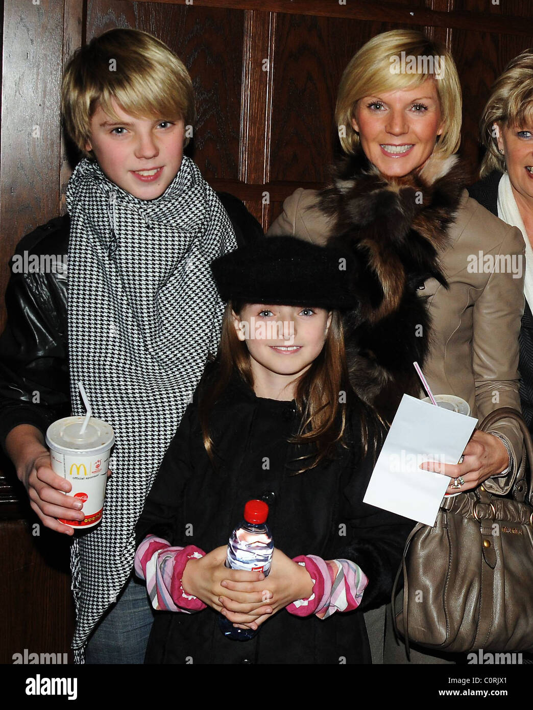 Lisa Duffy with son Jordan and daughter Mia The Cinderella Gala opening ...