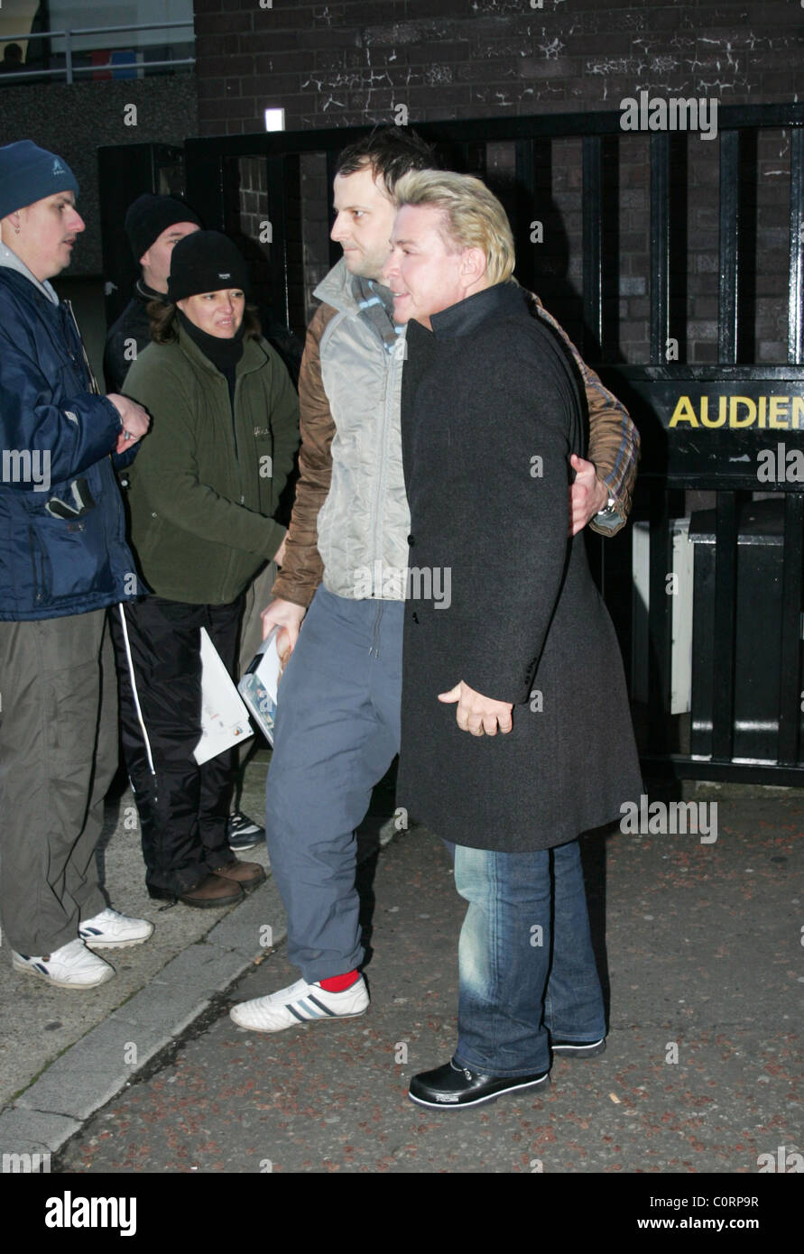 David Van Day is greeted by fans as he leaves the GMTV studios this ...