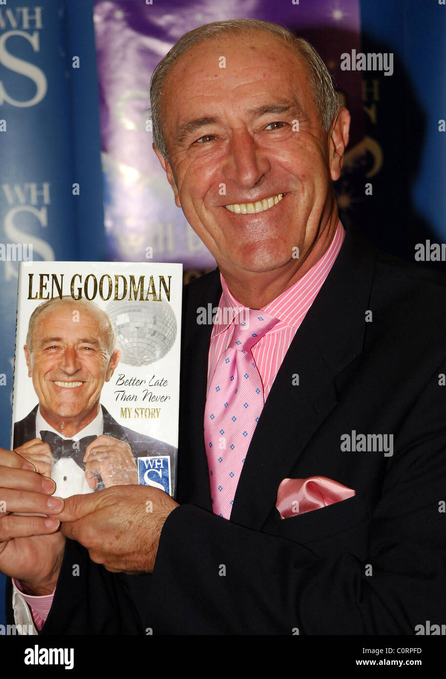 Len Goodman signing copies of his autobiography 'Better Late Than Never ...