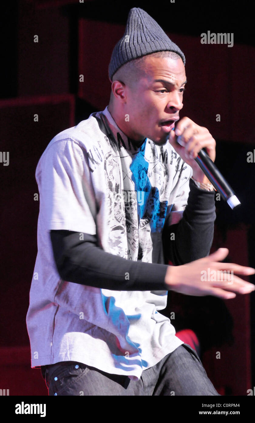 T.I. performing live at the Power 106FM Cali Christmas Holiday Concert ...