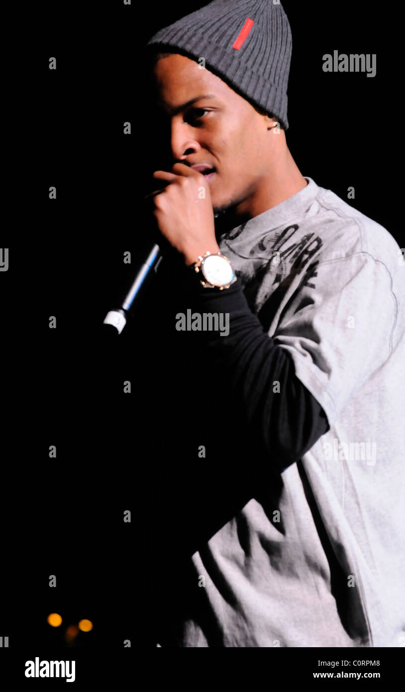 T.I. performing live at the Power 106FM Cali Christmas Holiday Concert ...