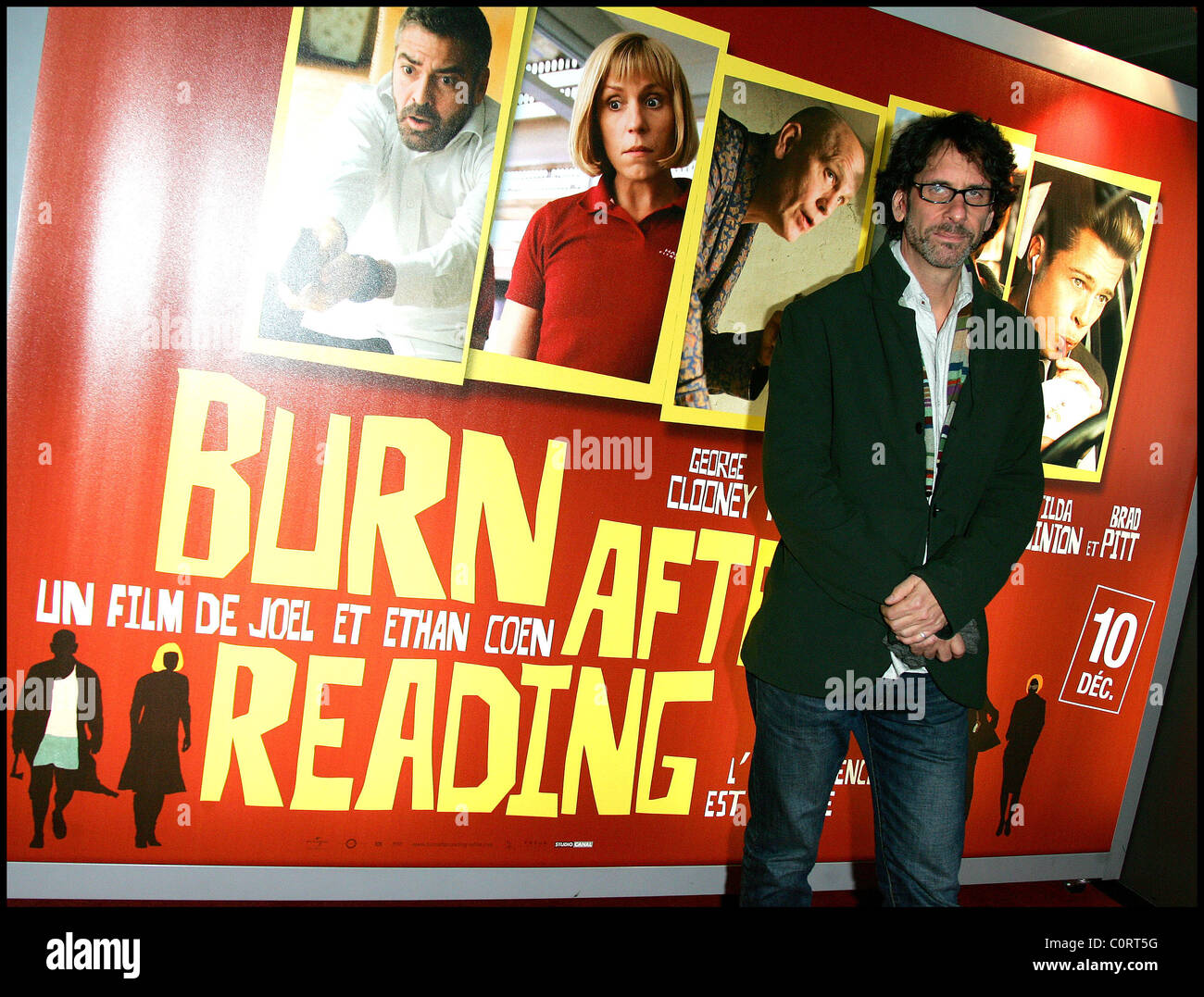 Director Ethan Coen Premiere of the movie 'Burn After Reading' at the UGC Bercy Paris, France ...