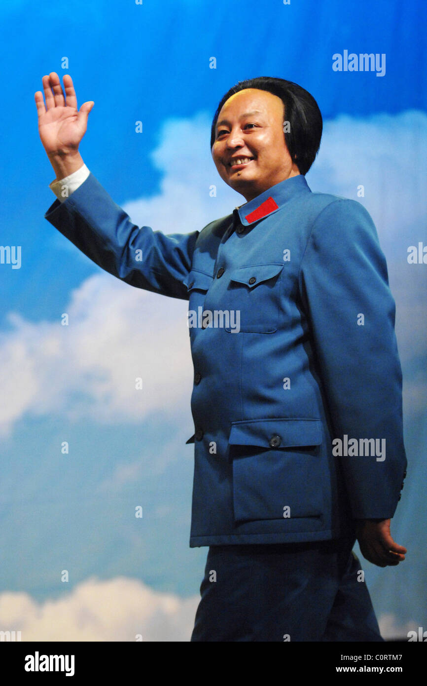 MAO GOOD ARE YOU? A group of Chairman Mao lookalikes line up on stage ...