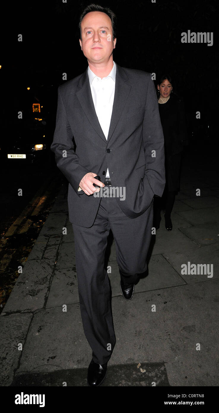 David Cameron leaving the English National Ballet 'The Sleeping Beauty ...