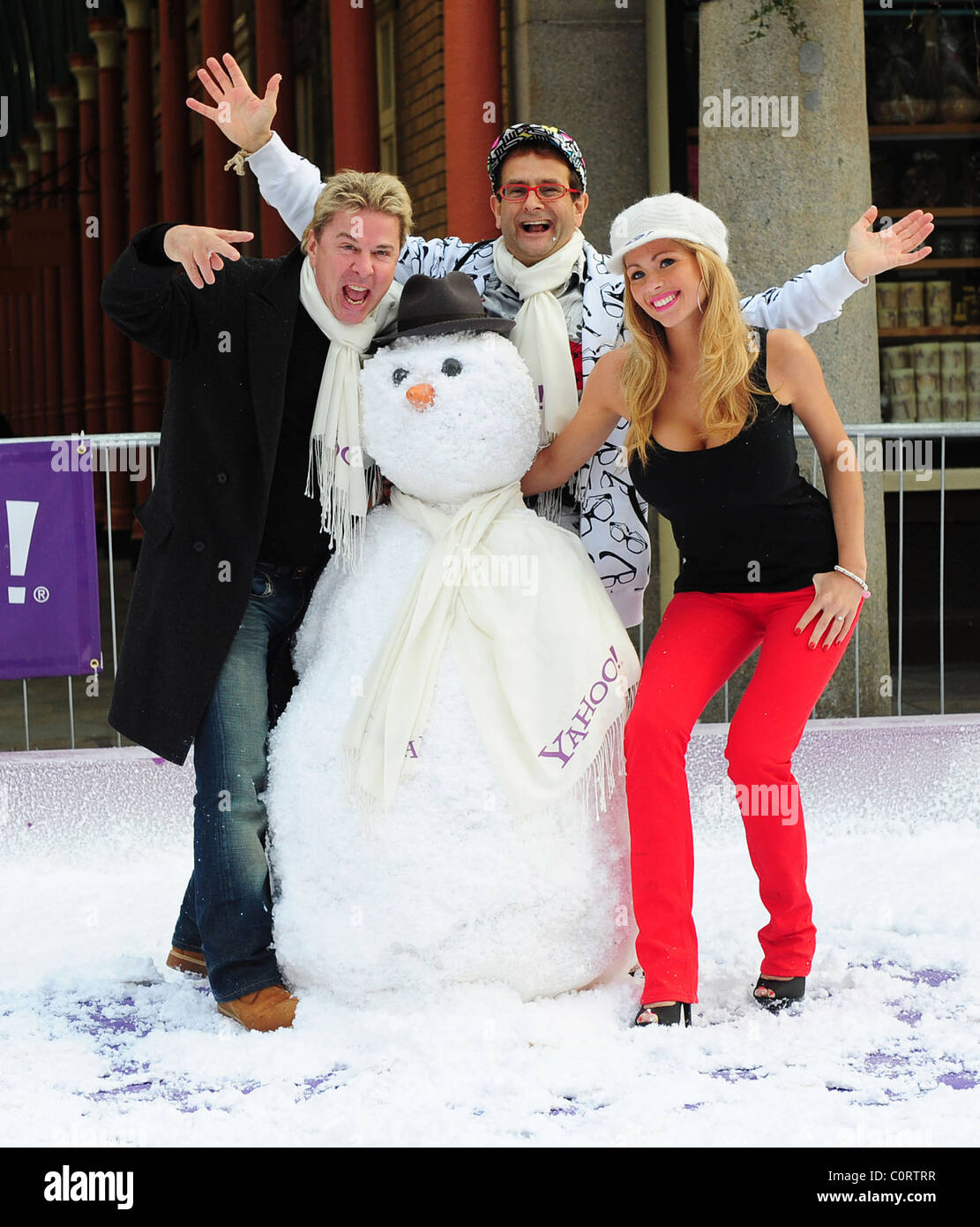 David Van Day, Timmy Mallett and Nicola McLean The Yahoo! Snowball ...