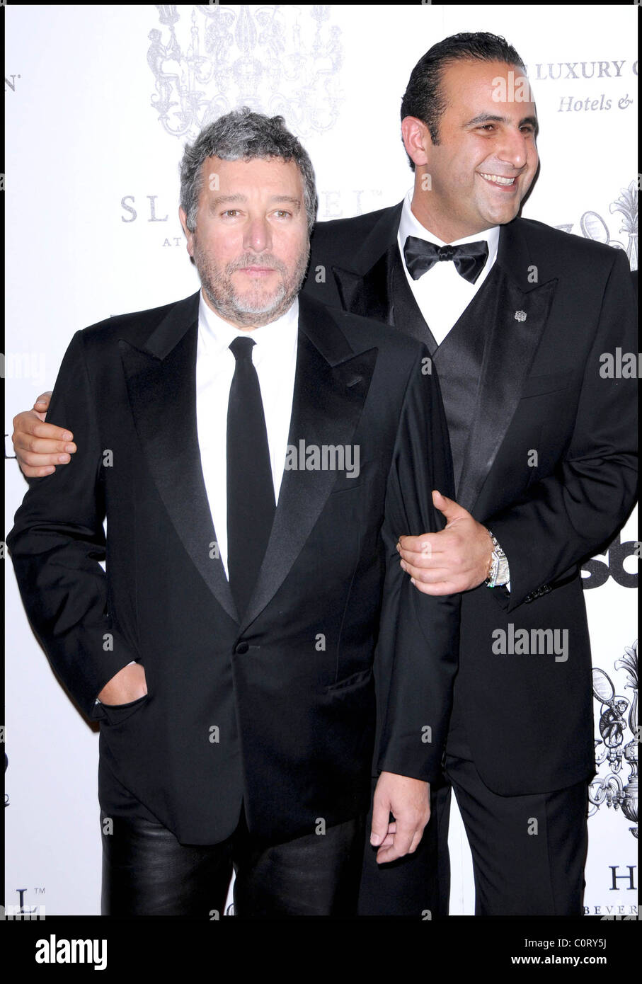 Phillipe Starck and Sam Nazarian The Grand Opening of the SLS hotel in ...