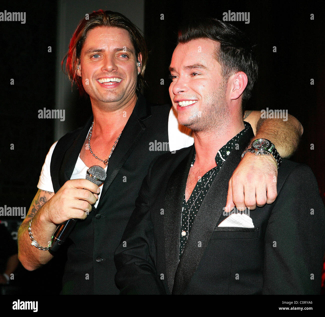 Keith Duffy and Stephen Gately of Boyzone performs at the annual ...