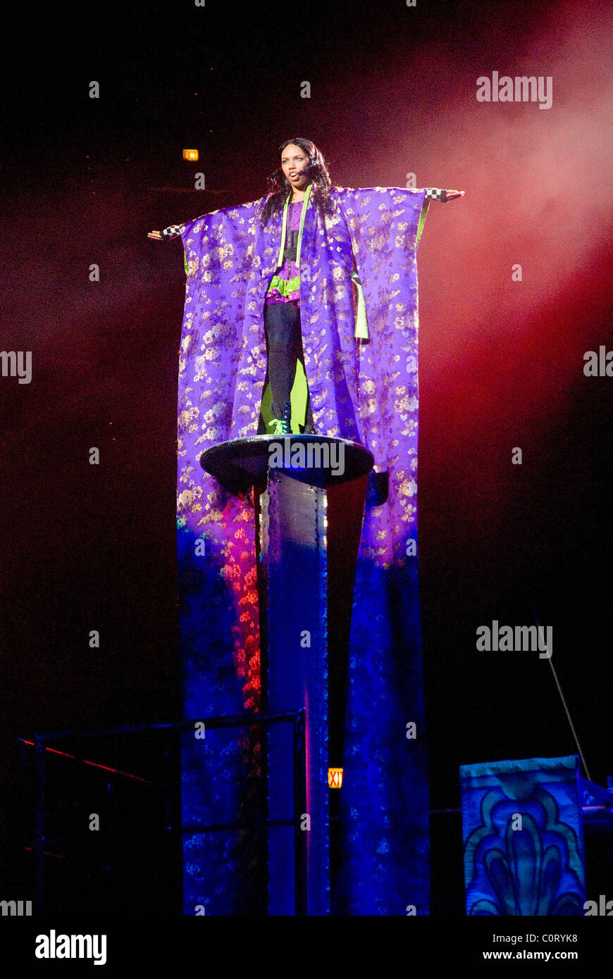 Kiely Williams Cheetah Girls performing in concert Chicago, Illinois ...