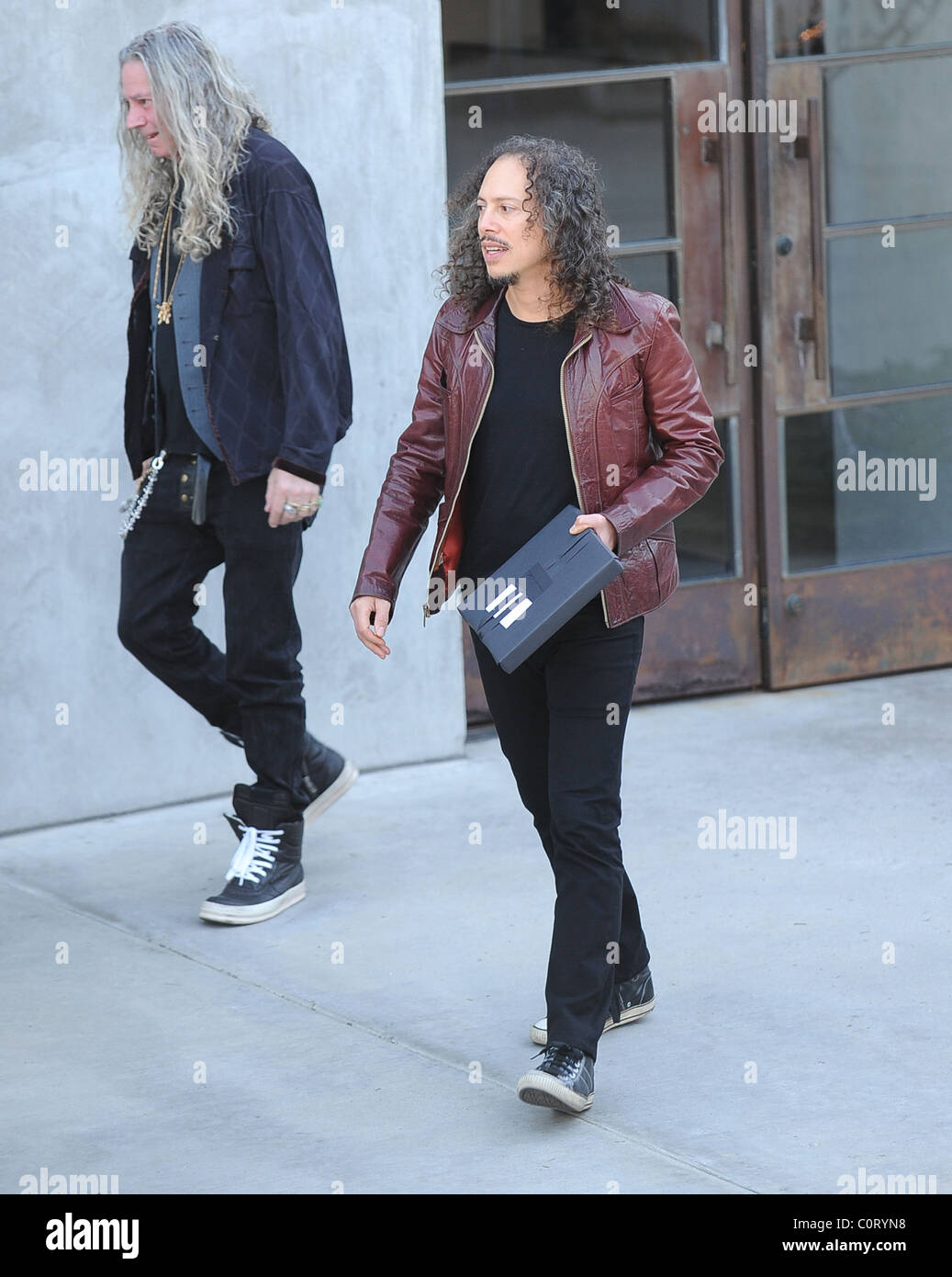 Metallica guitarist Kirk Hammett out and about in LA Los Angeles ...