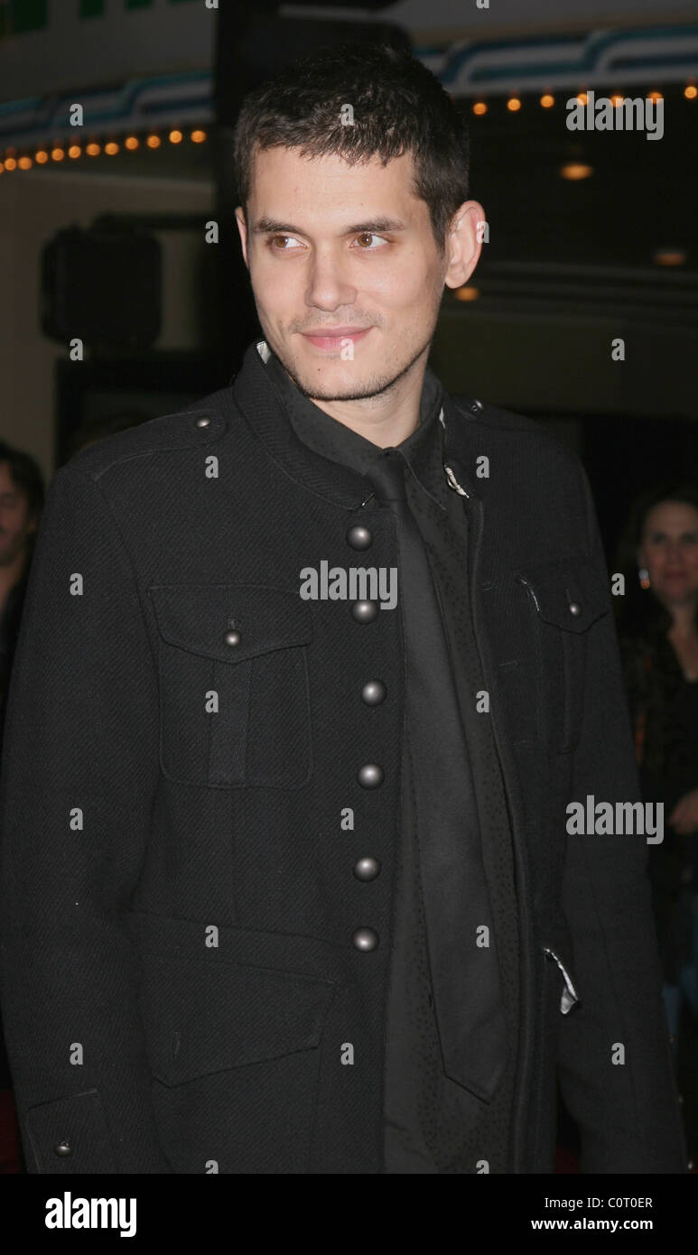 John Mayer arriving at the 'Marley & Me' world premiere at the Mann's ...