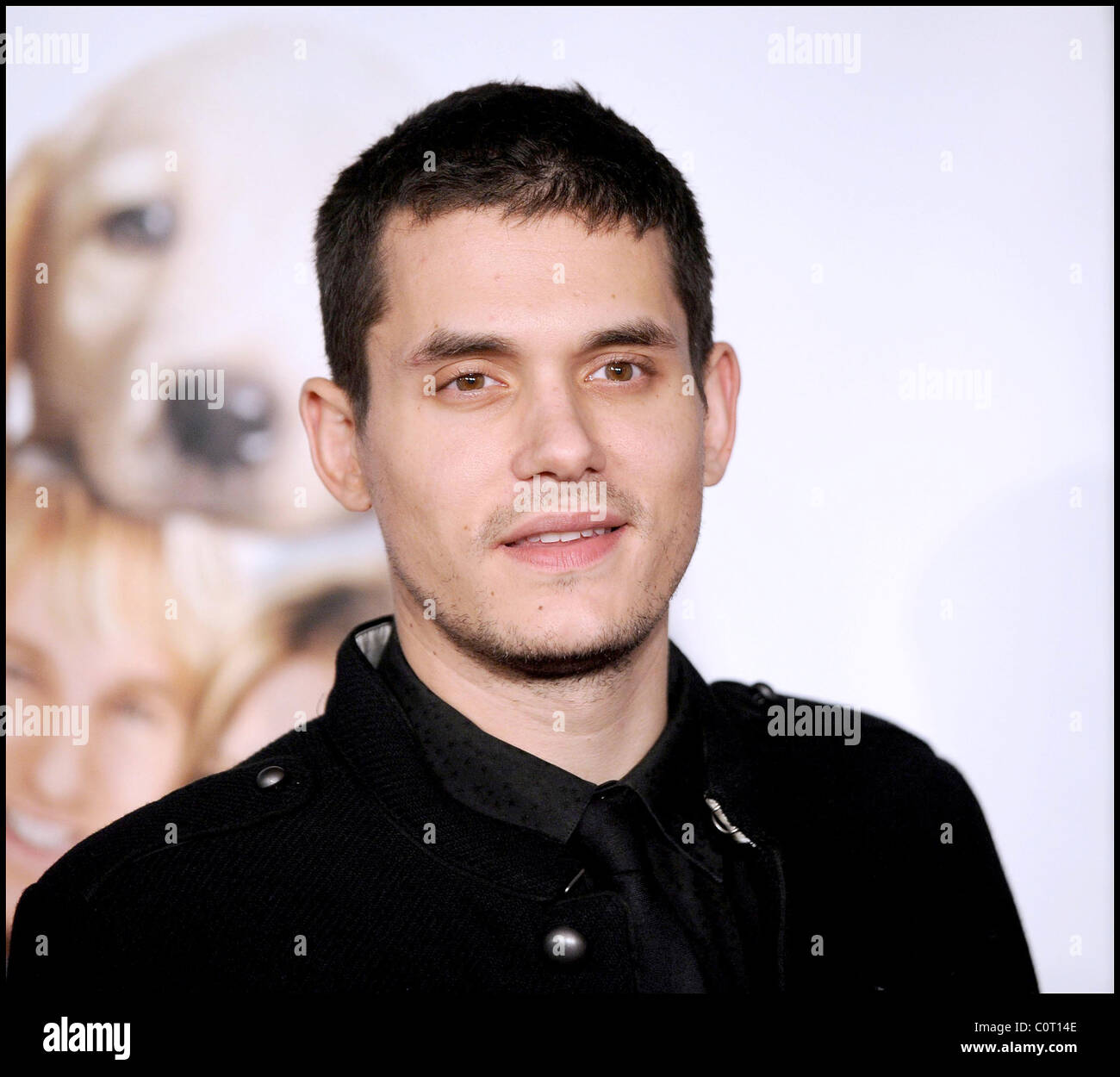 John Mayer arriving at the 'Marley & Me' world premiere at the Mann's ...