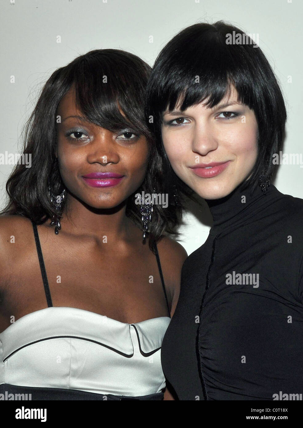Ariaj Ngadit, Louka Markova attends the Compton Model Agency Christmas ...